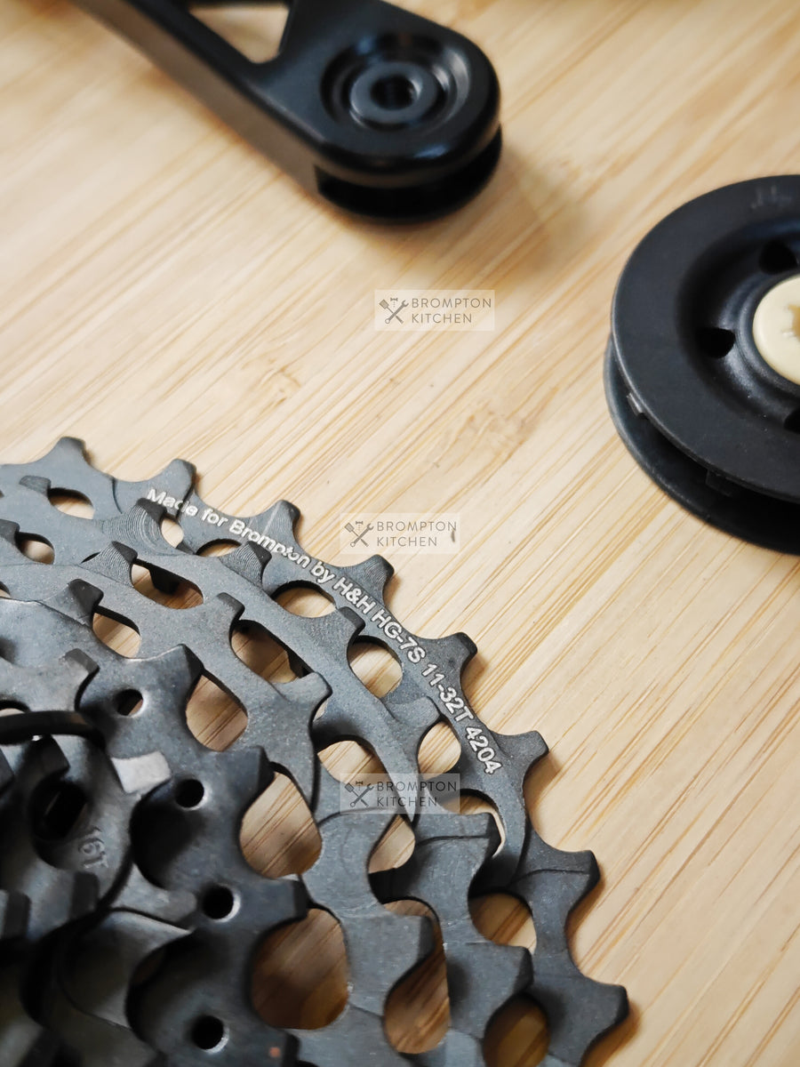 H&H 7 speed (11-32) upgrade kit/P&T line/Right shifter – Brompton Kitchen