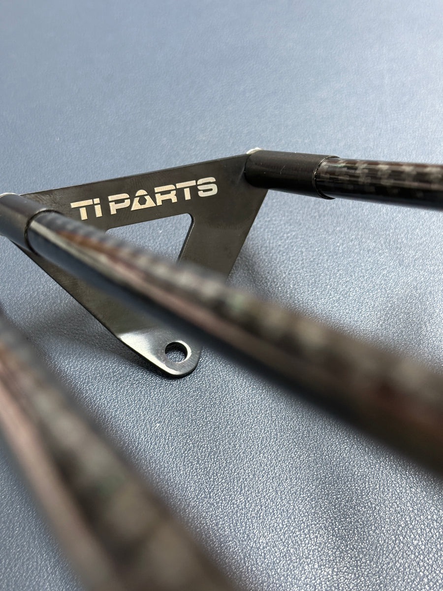 Ti Parts Workshop Titanium x Carbon Fiber Rear Rack (P/T Line) – Brompton Kitchen