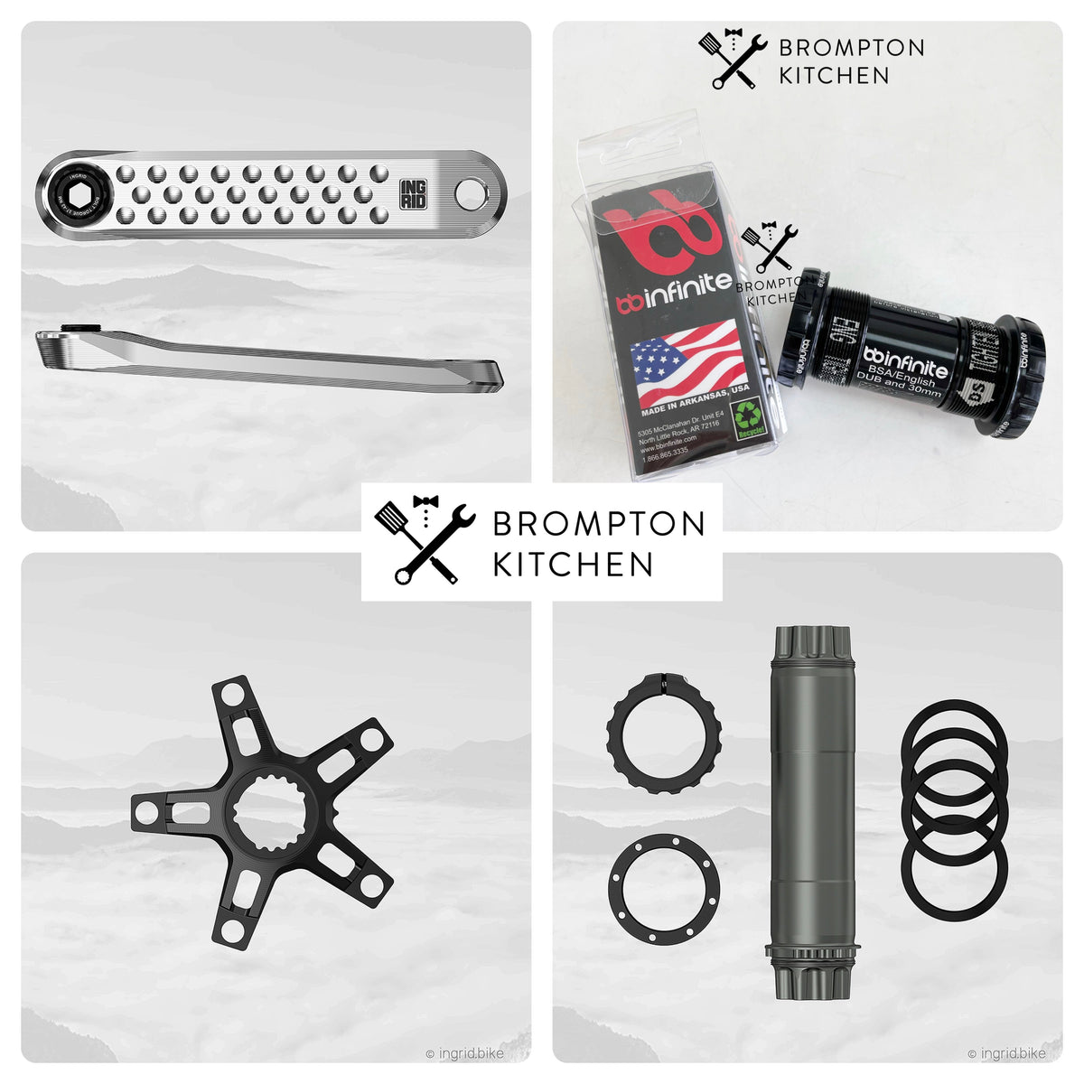 INGRID Crankset + Spider + bbinfinite – Brompton Kitchen