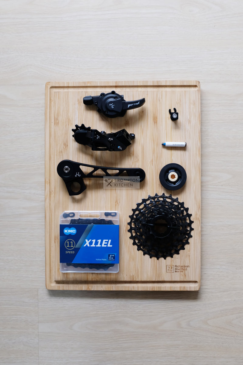 H&H 7 speed (11-28) upgrade kit/C line/Right shifter – Brompton Kitchen