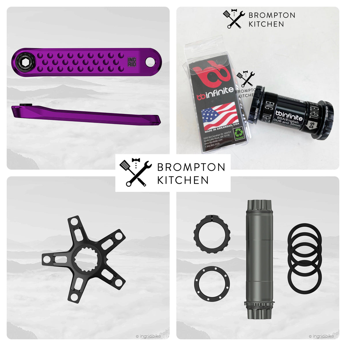 INGRID Crankset + Spider + bbinfinite – Brompton Kitchen